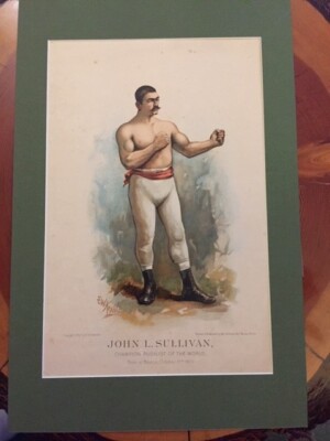 boxing, RARE, Original 1883 John L. Sullivan Litho. | eBay