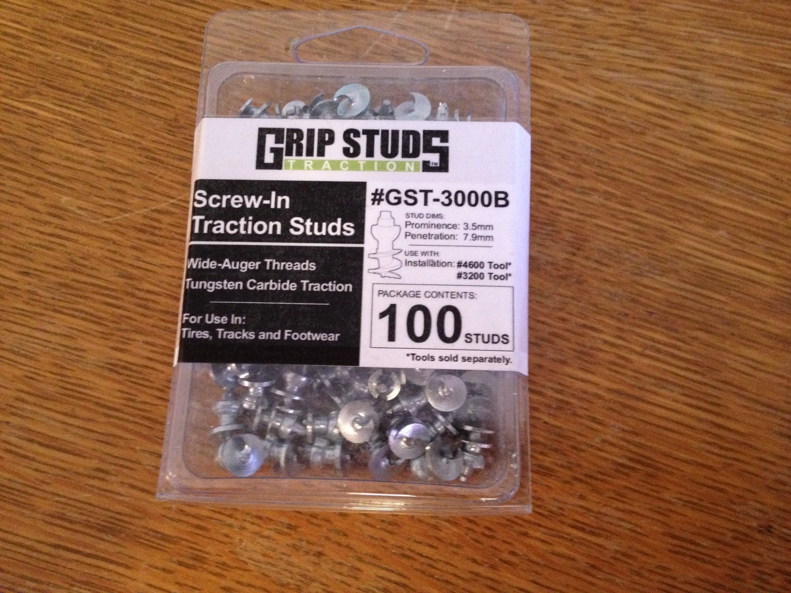 Gripstuds Hiking Boots Grip Studs #3000B 100pack- Traction for foot ...