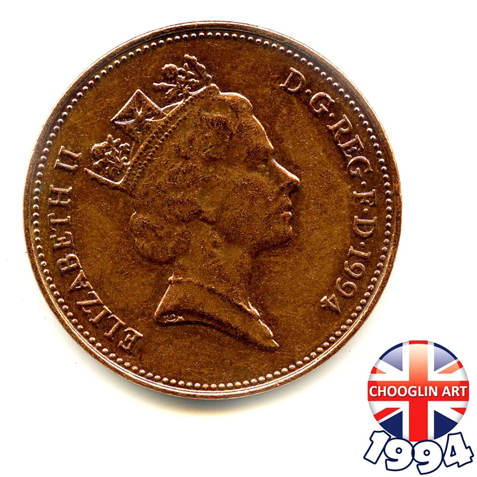 A BRITISH 1994 ELIZABETH II TWO PENCE 2p coin, 32 Years Old! | eBay