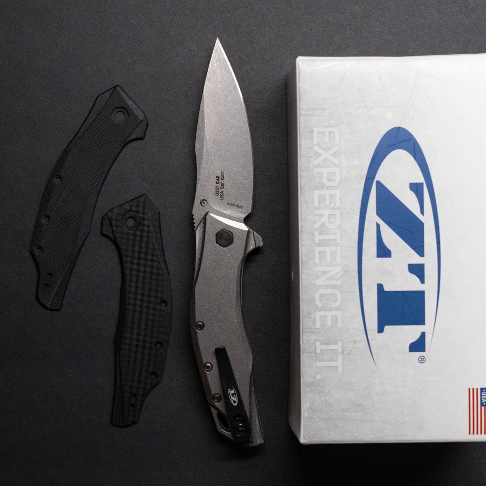 Custom ZT 0357, Titanium Handle, EDC Folding Knife, Ready for Mods! | eBay