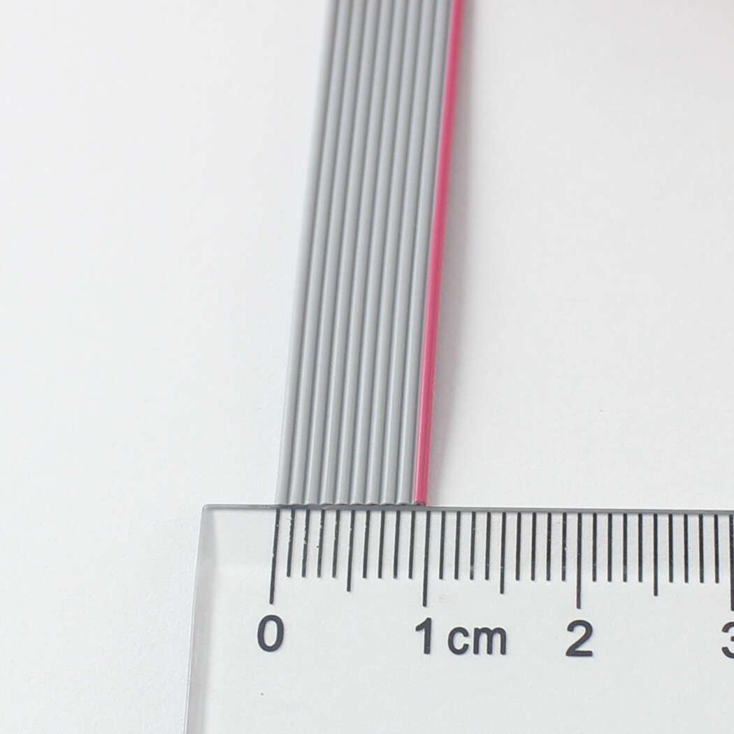 2M Meter 1mm 1.0mm Pitch 10 Way 10 Wires Grey 28 AWG 300V IDC Flat ...