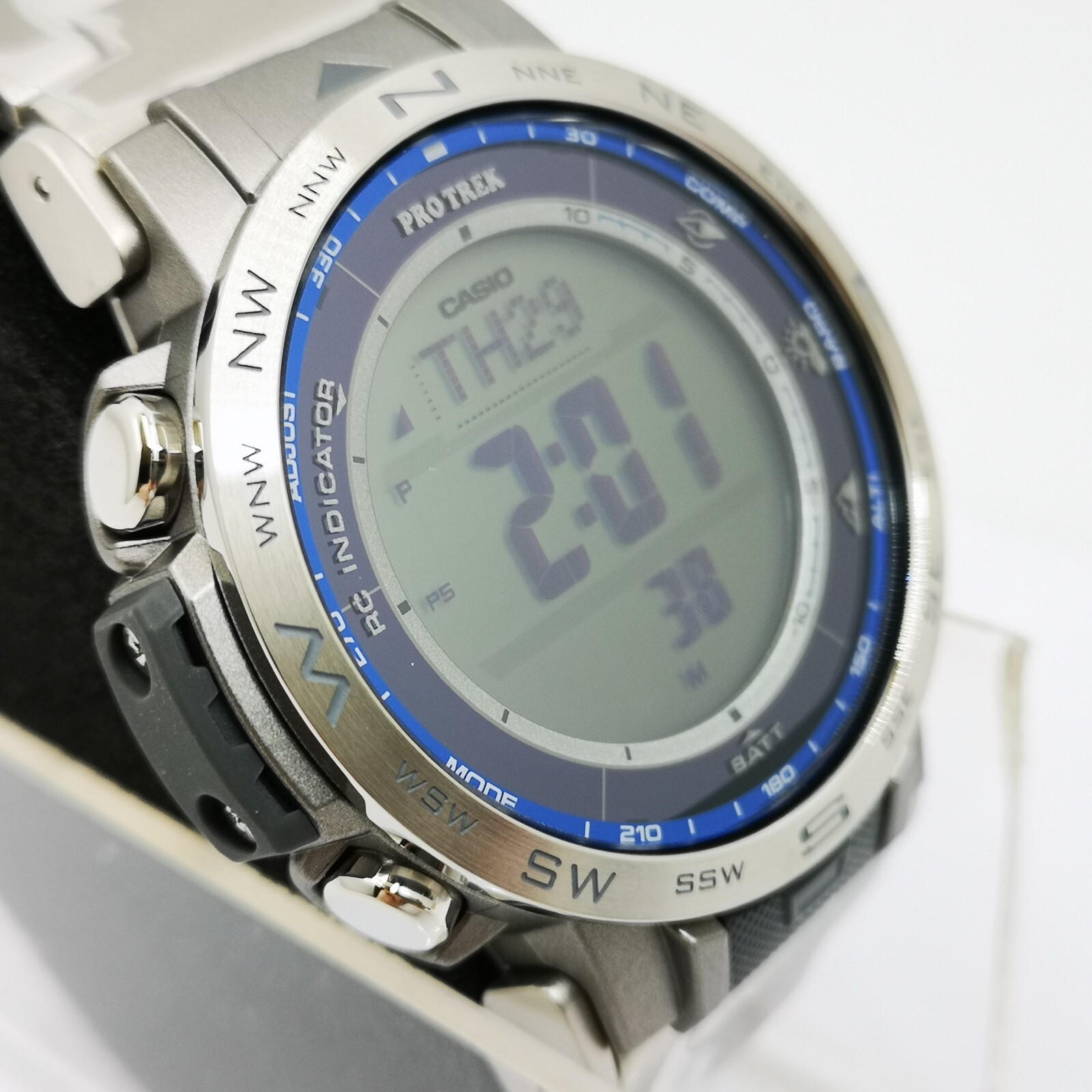 CASIO PROTREK PRW-31YT-7JF Blue Silver Solar Radio Men's Watch New in ...
