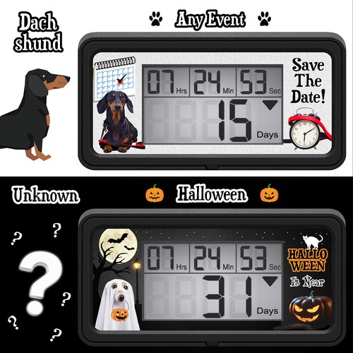 Digital 9999 Days Countdown Clock Timer with Backlight - Count Down ...