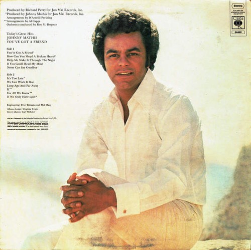 Johnny Mathis - You've Got A Friend (Today's Great Hits) (VINYL) | eBay UK