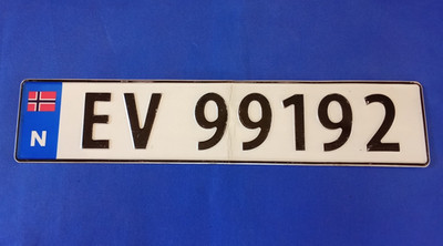 NORWAY NORGE EUROPA LICENSE PLATE TAG | eBay
