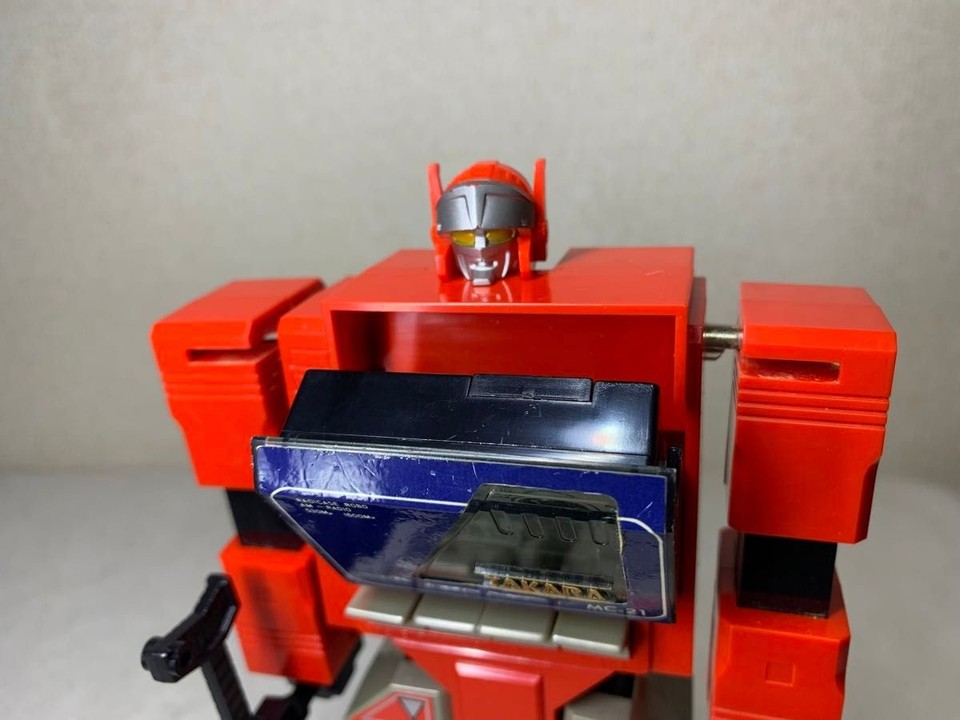 Takara Sound Warrior Boombox Robot Red Vintage Transformers G1 Microman ...
