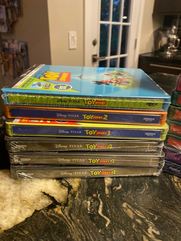 Disney-Your Choice: Steelbooks w/4K Disc -or-Blu Ray-or- Steelbook w ...