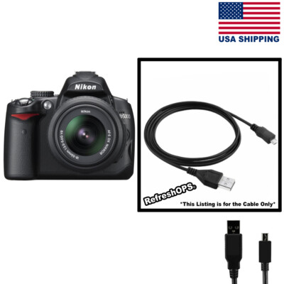 Nikon D5000 CMOS Digital SLR Camera USB Cable Transfer Cord Replacement ...
