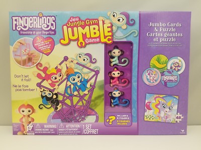 Fingerlings Jungle Gym Jumble Game | Jumbo Cards & Puzzle Bundle ...