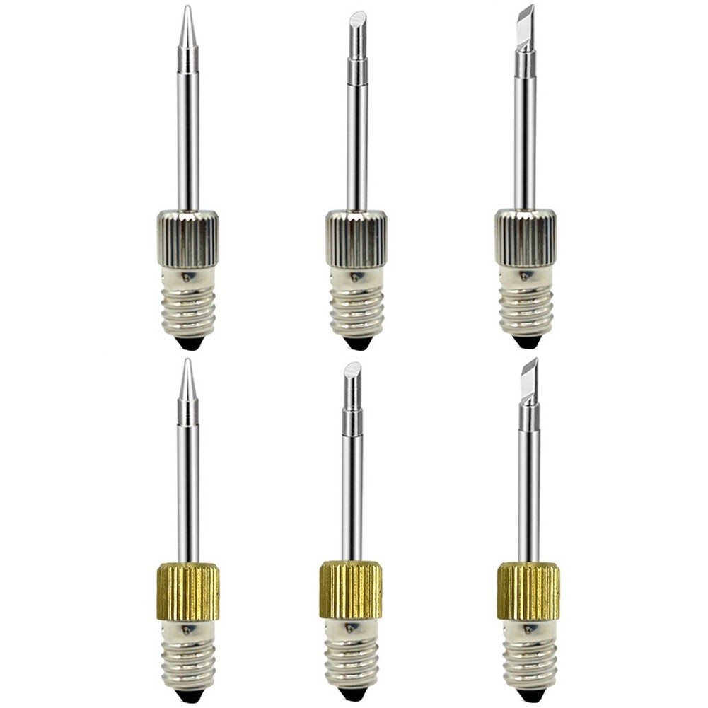 6 Pack Replace Soldering Iron Tips E10 Interface Electric Soldering ...