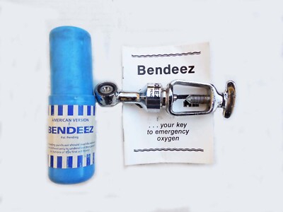 BENDEEZ ADAPTOR FOR EMERGENCY OXYGEN FOR THE BENDS-USES STANDARD SCUBA ...
