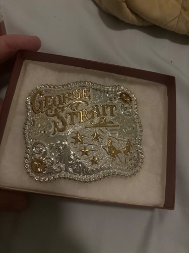 Classic Vintage Western George Strait Country Music Gist Belt Buckle | eBay