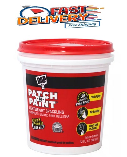 DAP Patch-N-Paint 32 oz. Premium-Grade Lightweight Spackling | eBay