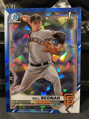 2021 1st Bowman Chrome Sapphire Will Bednar #BDC-197 San Francisco ...