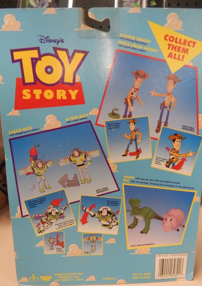 NEW SEALED TOY STORY ACTION FIGURE QUICK DRAW WOODY 62862 QUICK DRAW ...