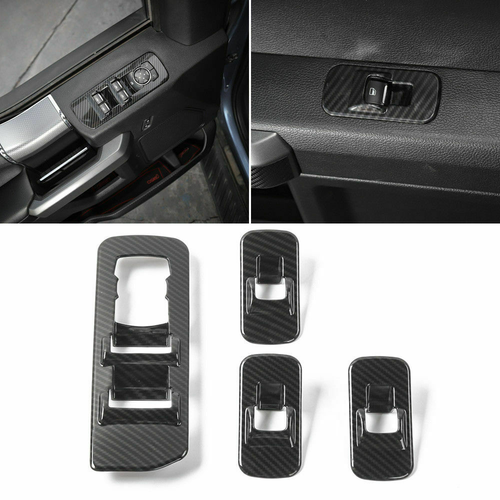 Carbon Fiber Center Console Dashboard Decoration Trim Kits for Ford ...