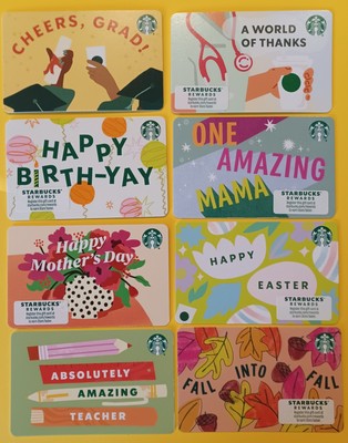 STARBUCKS GIFT CARD 2023 " 8 CARDS " BRAND NEW 💥 GREAT PRICE | eBay