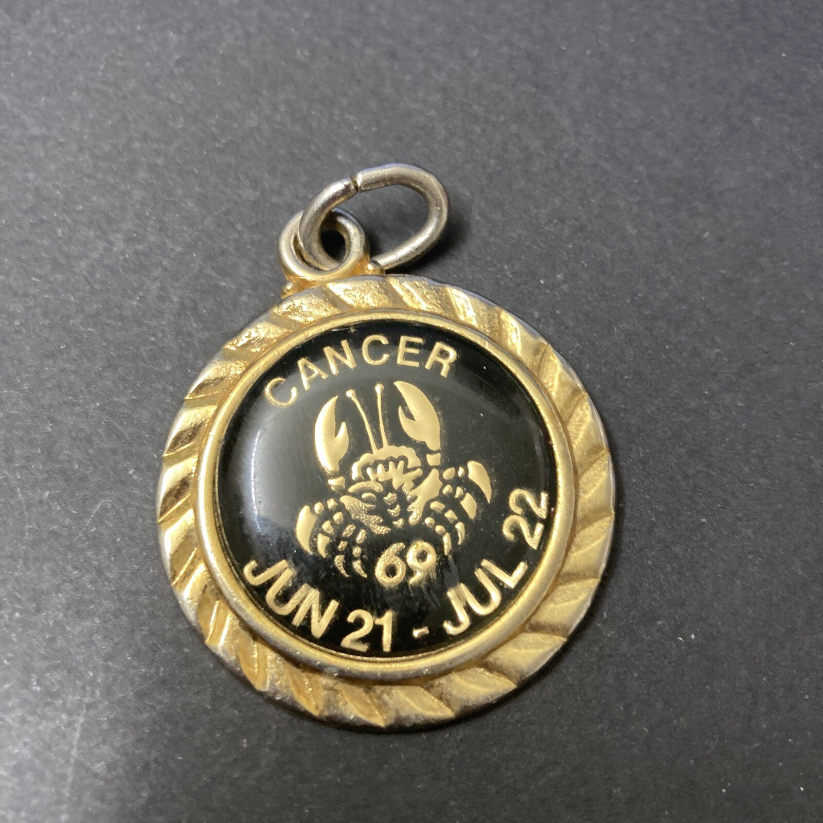USED Vintage 69 Cancer Crab Zodiac Sign Medallion. Ma… - Gem