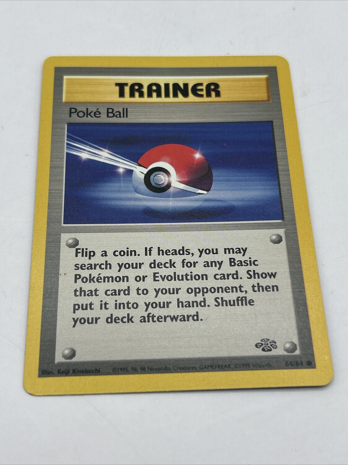Pokemon 1st Edition Trainer Poke Ball 64/64 (x1) Non-holo | eBay