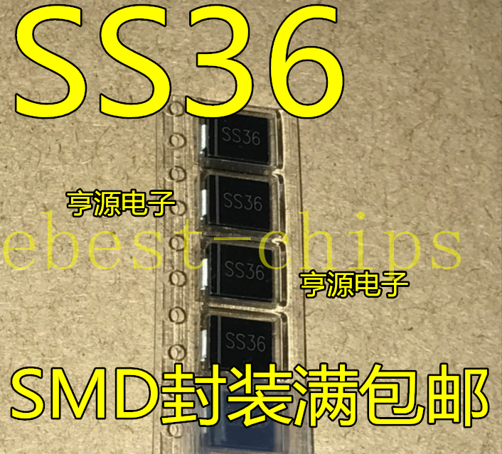 100PCS SS36 SR360 3A 60V SMA DO-214AC SMD Schottky diode #K1995 | eBay