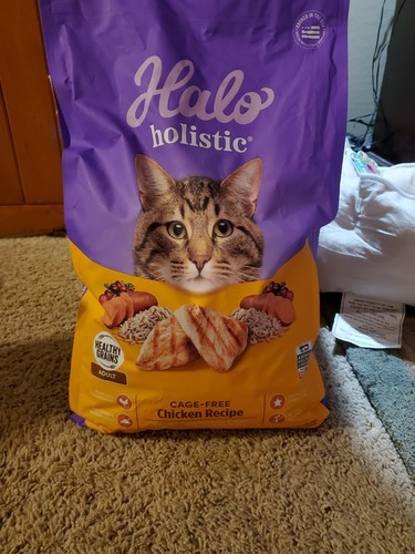 Halo Holistic Cat Food Dry 10 lb Bag, Chicken Recipe, Complete ...