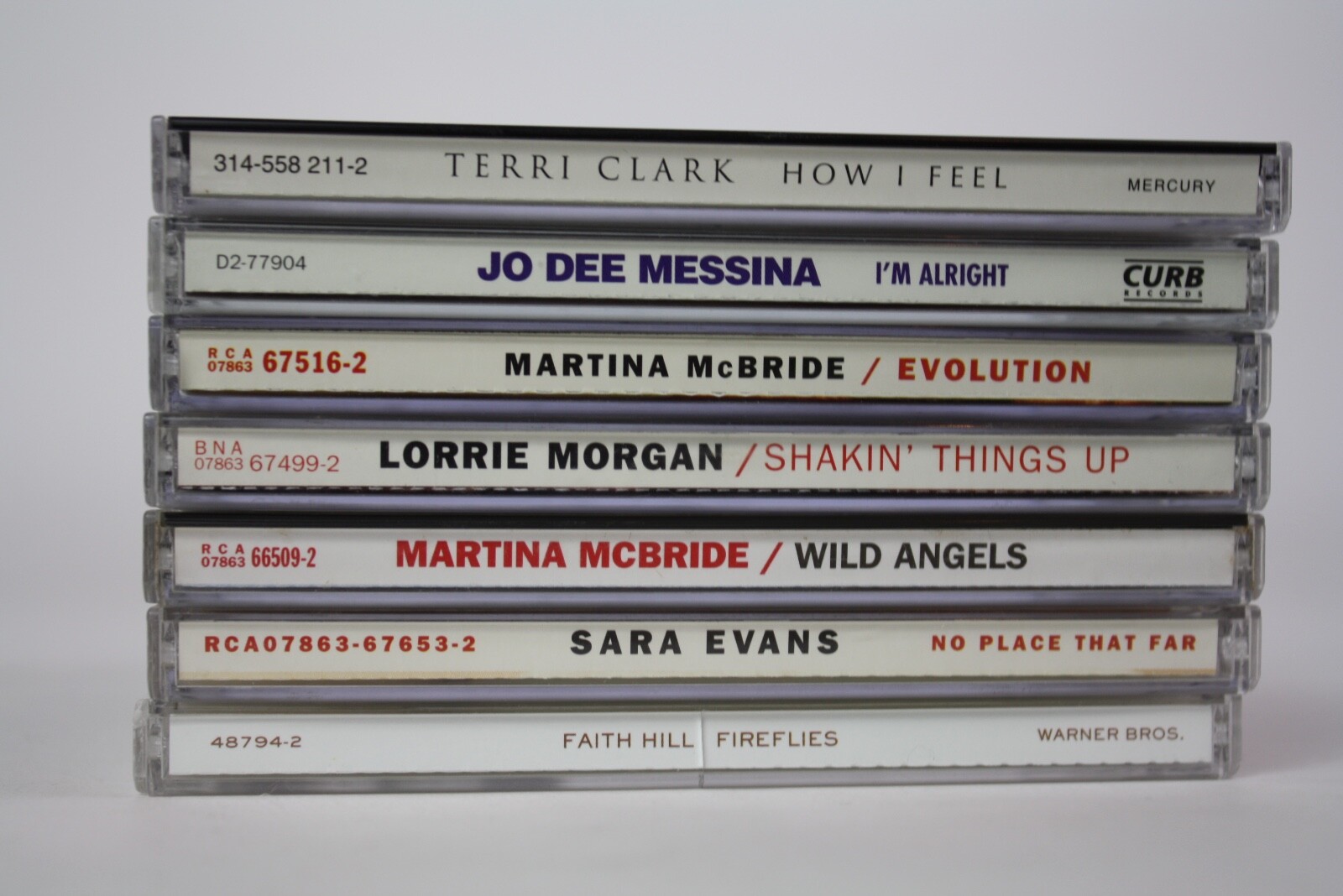 Lot of 7 CDs Terri Clark JoDee Messina Martina McBride Faith Hill ...