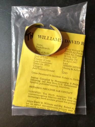 Original Vietnam POW Bracelet Col David R Williams Reserve Auction | eBay