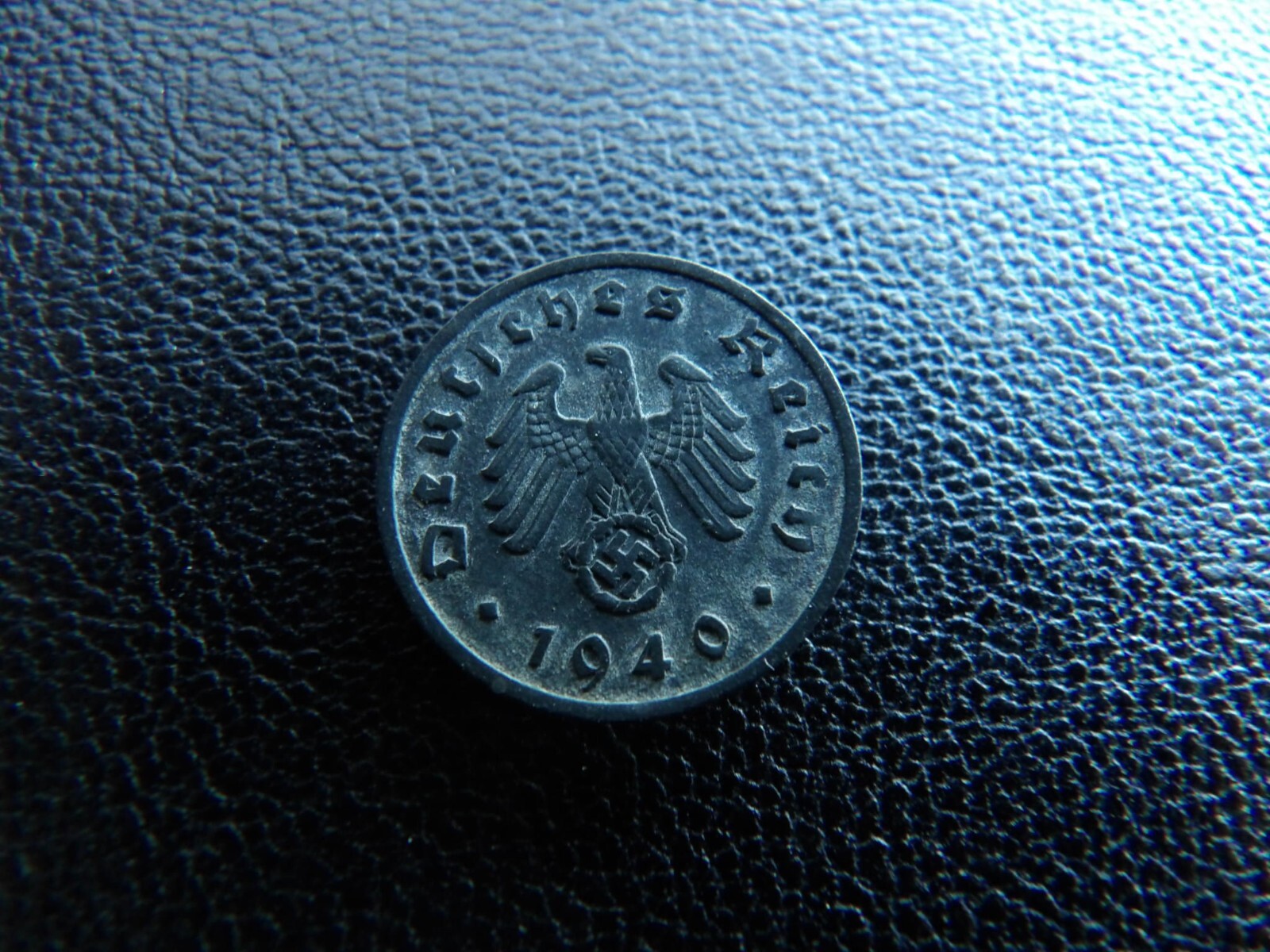 1 pfenning 1940 F Coin Rare Old WWII Antique Germany 3rd Reich SS Nazi ...