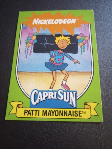 Capri Sun Nickelodeon Doug Trading Card #20 1991 Patti Mayonnaise ...