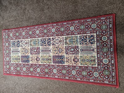 Ikea Valby Ruta 80 X 180cm Traditional Style Red Rug/Mat | eBay UK