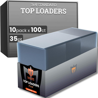 1000 Pro 3x4 Sports Card Regular Toploaders Bulk Case New Top Loaders ...