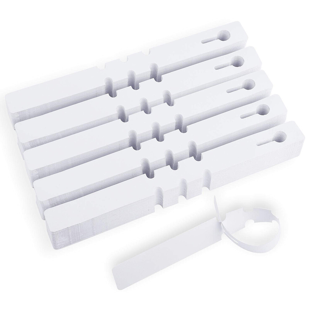 500x Loop Lock Plant Labels Tie on Tree Shrub Rose White Self Tie Tag ...