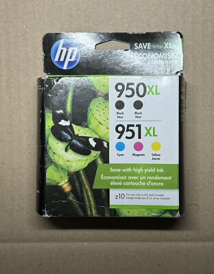 5-PACK HP GENUINE 950XL Black & 951XL Color Ink OFFICEJET PRO 8630 ...