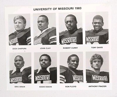 University of Missouri Tigers - College Football - 1983 Team Photos ...