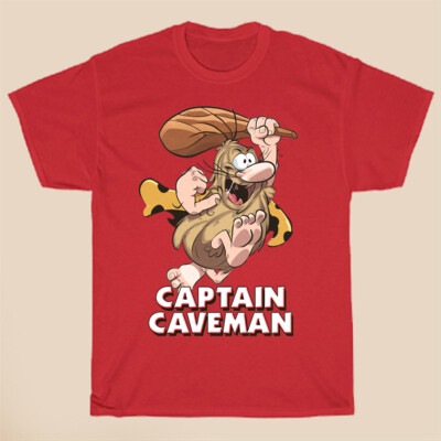 Captain Caveman Men's Red Size S-5XL | eBay