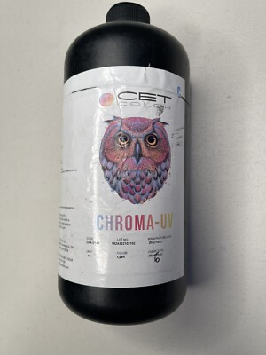 CET Color Adherent Series Ink 1 Liter Bottle Cyan CHR-01-01 | eBay
