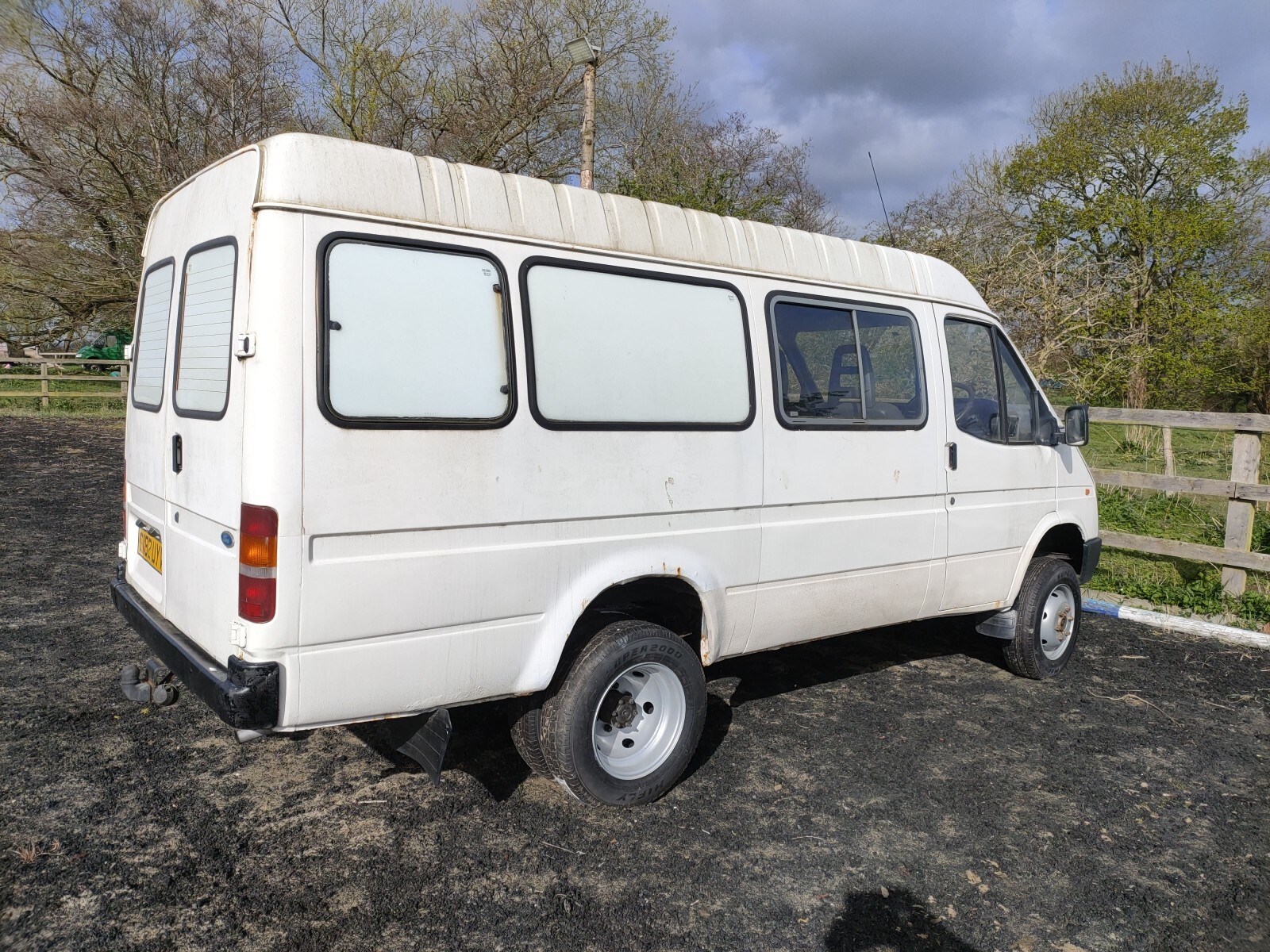 FORD TRANSIT COUNTY 4X4 MK3 LWB MINIBUS CAMPER CONVERSION RARE 2L ...