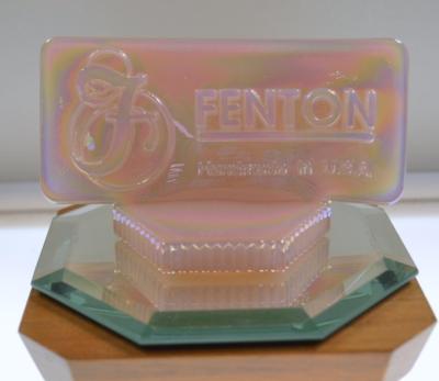 FENTON LOGO SIGN Shell Pink RECTANGLE FREE USA SHIP | eBay