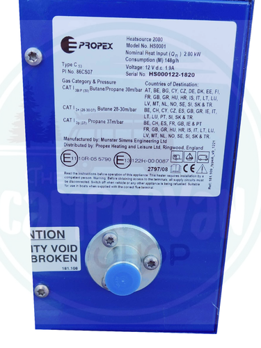 LPG CAMPERVAN GAS HEATER WITH THERMOSTAT 12V BLOW PROPEX HEATSOURCE ...