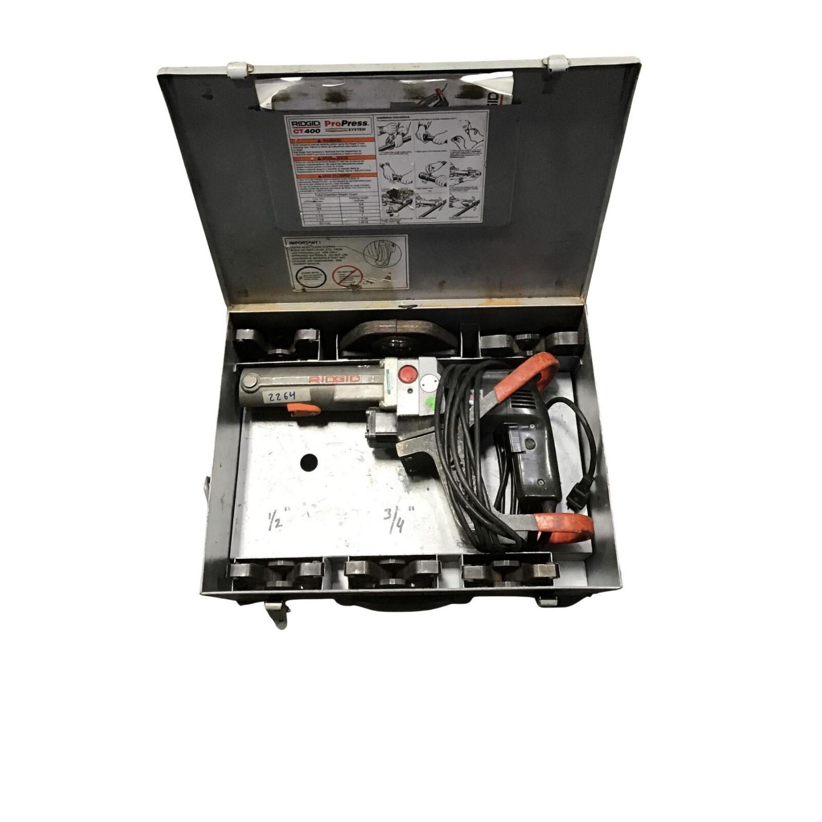 RIDGID+ProPress+CT400+Hydraulic+Operated+Crimper+With+V2+Viega+Jaw ...