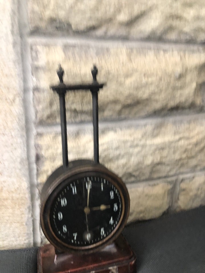 Antique gravity clock keyless mystery Vintage Spears Or Repairs Old ...