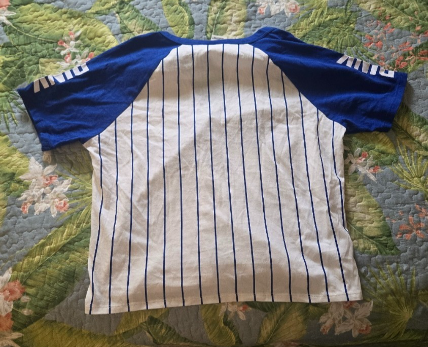 Victoria Secret Pink Women's Brooklyn Dodgers Short V-Neck Sleeve Shirt ...