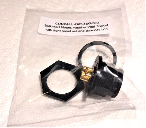 CONXALL 4382-4SG-300 4-Pin Receptacle, Female Socket for Panel Mount | eBay