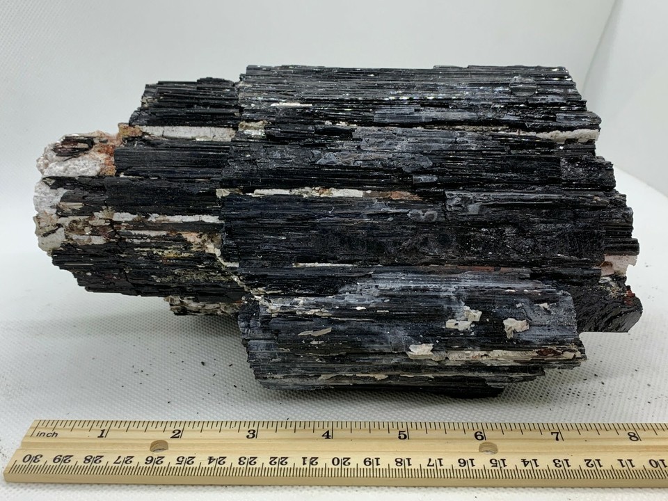 Extra Large Black Tourmaline Chunk / Rod / Log, Natural Rough Black ...