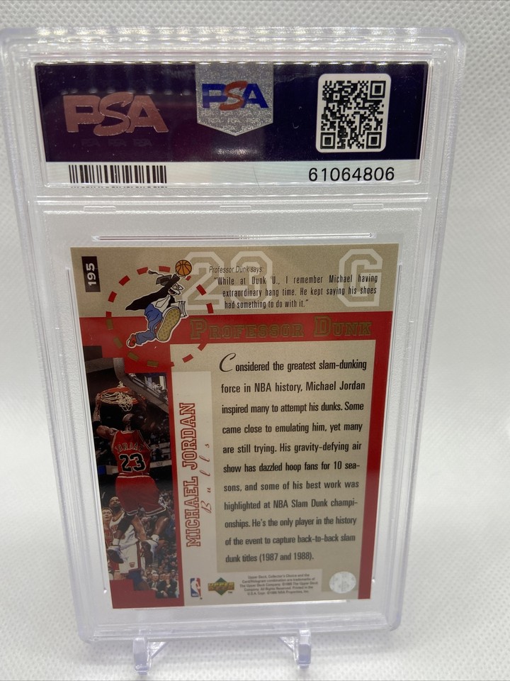 1995 Coll Choice Michael Jordan Players Club PSA 10 #195 LOW POP | eBay