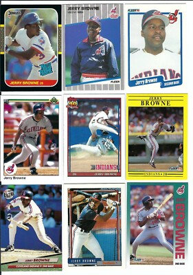 1987 Donruss Jerry Browne RC Texas Rangers Cleveland Indians Oakland ...