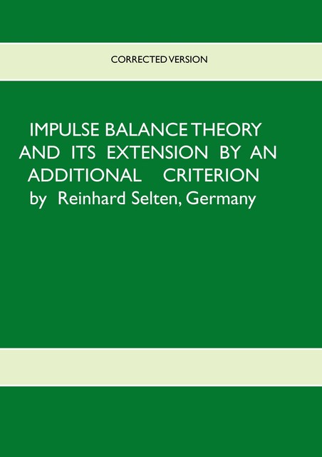 Impulse Balance Theory And Its Extension by an Additional Criterion von ...