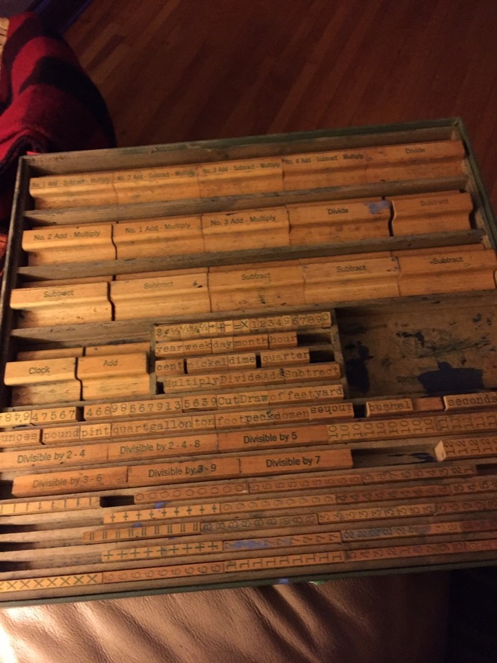 The Magic Number Press Game 1933 Vintage Stamps Math Game TG Nicols Co ...