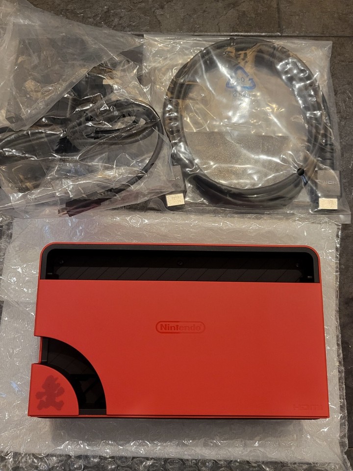 Official Nintendo Switch Charging TV Dock Set MARIO RED Dock/Power ...