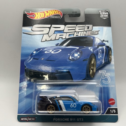 NEW Hot Wheels Premium Car Culture Speed Machines PORSCHE 911 GT31:64 ...
